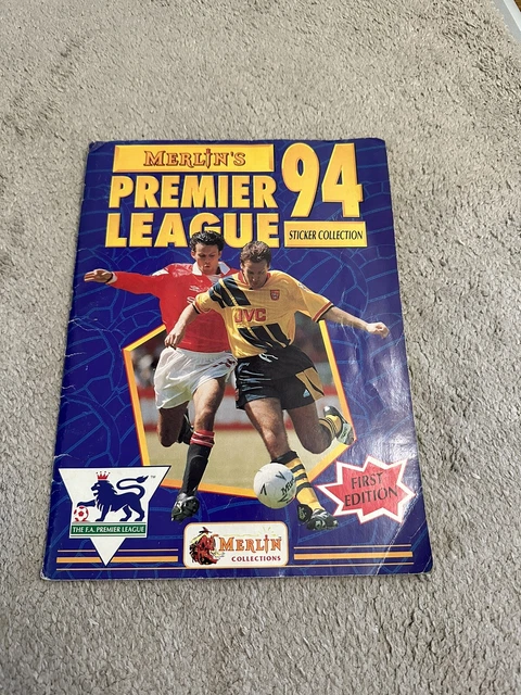 MERLINS PREMIER LEAGUE 94 sticker album £156.72 - PicClick UK