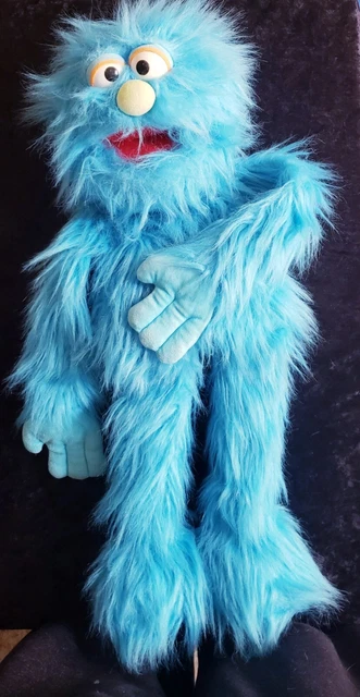 FUN! 30” BLUE Furry Monster Puppet Sesame Street Style Full Body ...