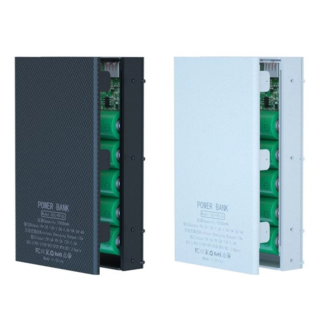 DIY DETACHABLE MOBILE power shell 5*18650 Power Bank Case Wireless ...