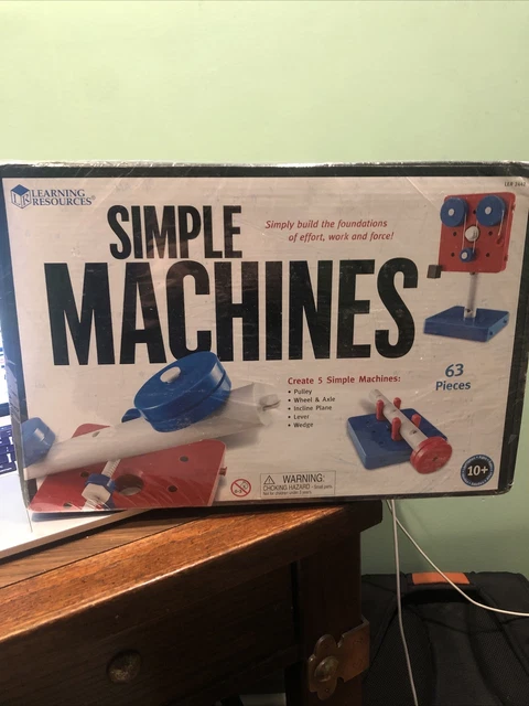 SIMPLE MACHINES STEM Kids Physics Set Learning Resources 5 models - 63 ...