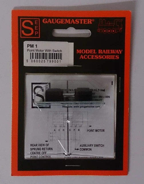 SEEP GAUGEMASTER PM 1, Punktmotor mit Schalter (Point motor with switch ...