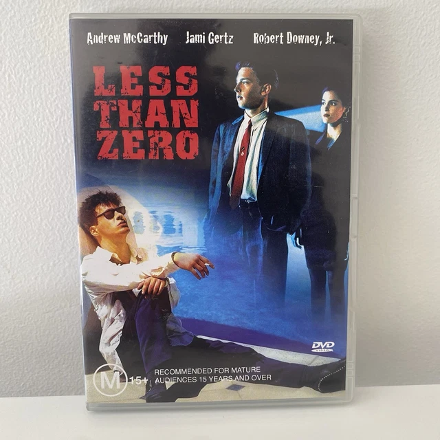 LESS THAN ZERO (DVD, 1987) Andrew McCarthy, Robert Downey Jr. Bret Easton Ellis £17.61 - PicClick UK