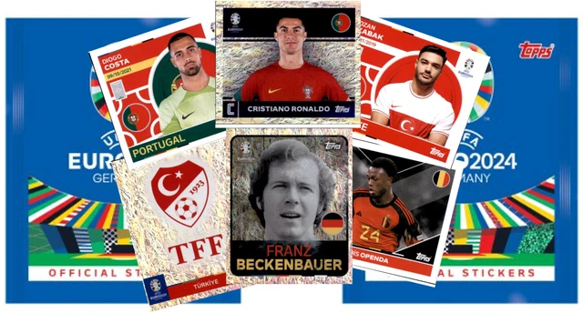 TOPPS UEFA EURO EM 2024 Germany Sticker - Sticker aussuchen 3/3 EUR 1 ...