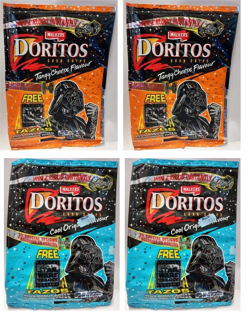 90S EMPTY CRISP Packs Walkers Star Wars, Doritos darth vader, Cool mix ...