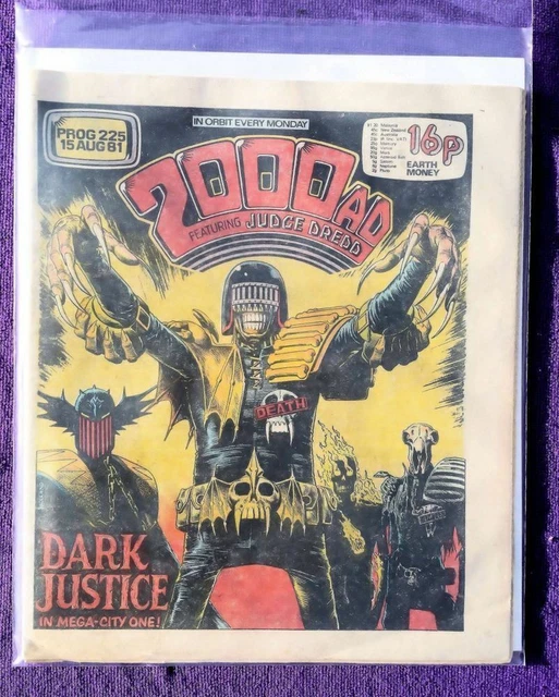 2000AD PROG 148-151 224-228 416-427 1st Dark Judges Comic Book Set 19 1 ...