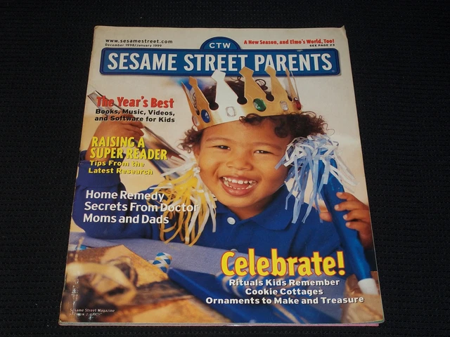 1998 DECEMBER SESAME Street Parents Magazine - Celebrate Cover - E 822 ...