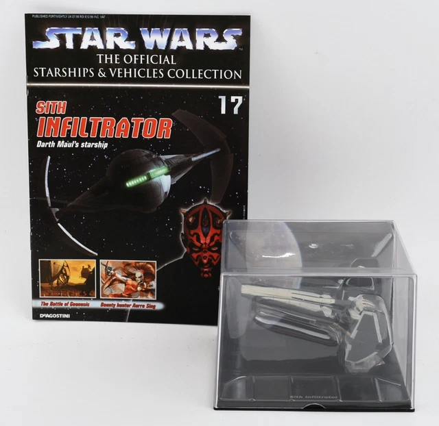 STAR WARS - SITH INFILTRATOR Darth Maul's Starship + #17 Magazine ...