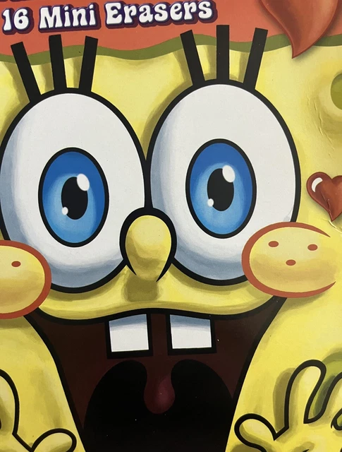 SPONGE BOB CRAZY Eye Erasers Lot Nickelodeon School Supply Square Pants ...