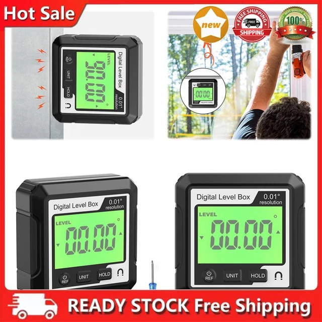 DIGITAL ANGLE PROTRACTOR Inclinometer Magnet 90 Degree Ruler Level ...