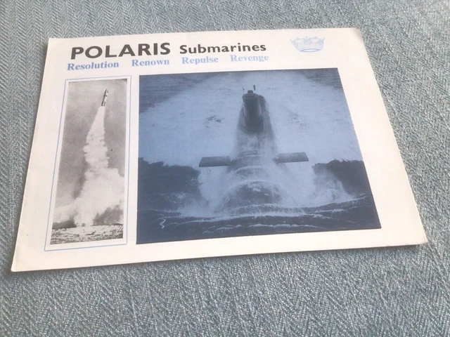 1979 ROYAL NAVY Submarine Welcome Aboard Leaflet Hms Revenge Repulse ...