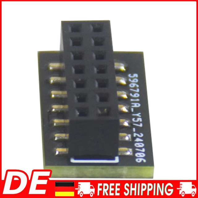 REMOTE CARD TPM SPI Module TPM 2.0 Module Chip 14 Pin für Asrock ...