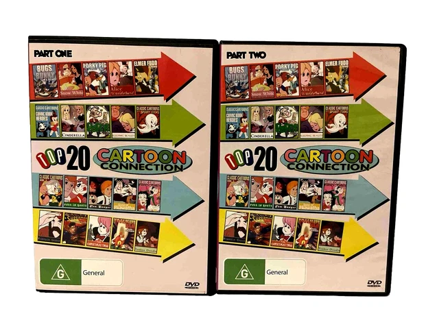 TOP 20 CARTOON Connection 7 Of 8 Disc DVD Box Set Classic Disc 6 ...