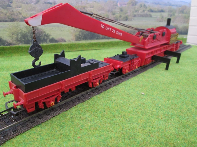 HORNBY R739 BREAKDOWN Crane Red Livery Boxed Oo Gauge Lot 2 £19.99 ...