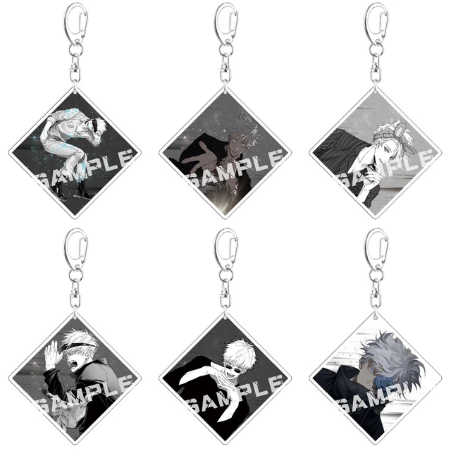 JUJUTSU KAISEN GOJO Satoru Acrylic Keychain Key Ring Race Strap Cosplay ...
