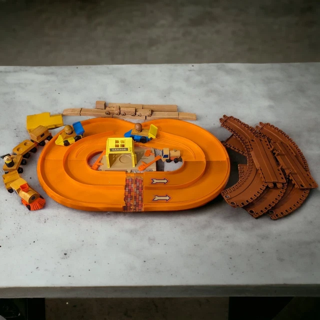 MATTEL PUTT PUTT Speedway & Wooden Train Sets From 1970s Vintage $16.99 ...