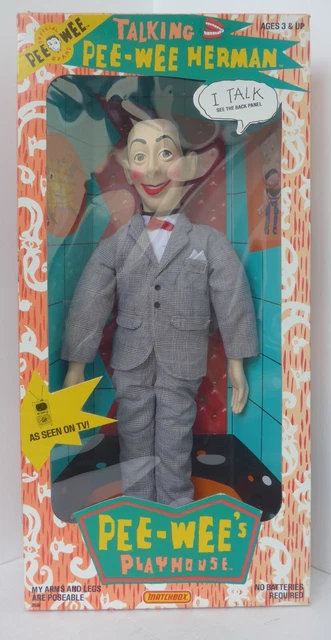 1987 VINTAGE PEEWEE Herman Talking Pull String Doll Original Box ...