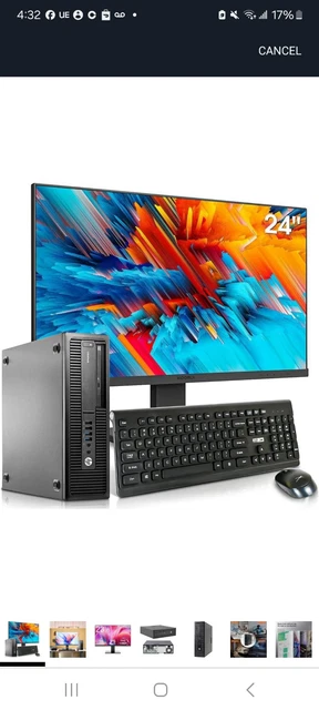 HP ELITEDESK 800 G1 SFF Desktop Computer Package - Intel Core i5 3.3GHz ...