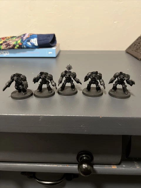 WARHAMMER 40K BLACK Templar Terminator Assault Squad (primed) £9.86 ...
