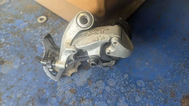 SHIMANO DEORE XT 9 speed rear mech derailleur retro mtb £5.00 - PicClick UK
