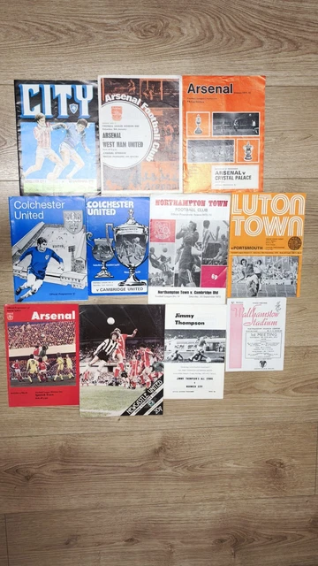VINTAGE FOOTBALL PROGRAMMES 1970's Assortment £8.66 - PicClick UK