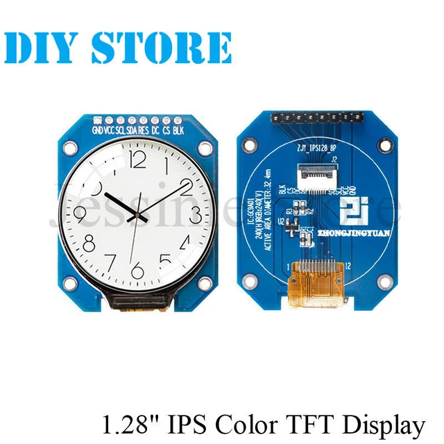 1.28 INCH HD IPS TFT LCD Display Module GC9A01 RGB LED Round Screen 240 ...