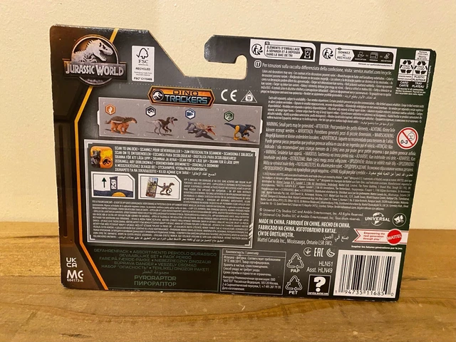 FIGURINE DINOSAURE MATTEL Jurassic World Danger Pack Pyroraptor Dino ...