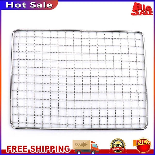STAINLESS STEEL SQUARE BBQ Grill Mesh Non-stick Outdoor Barbecue ...