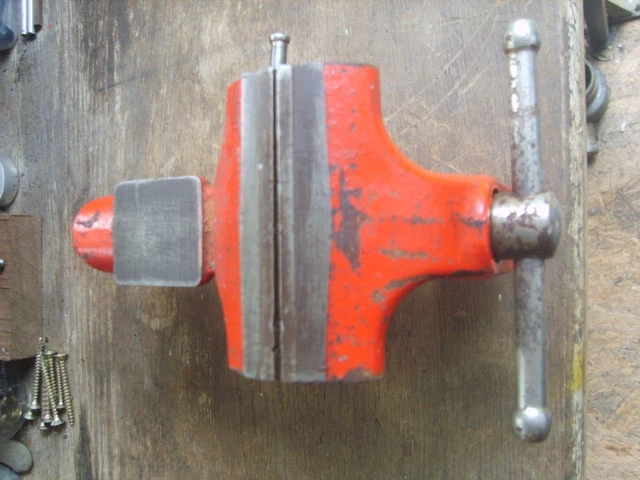 VINTAGE ERON 100 N 640 4 Inch Jaw's Bench Vice Vise With Swivel Base £ ...