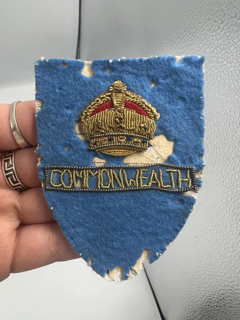 GENUINE KOREAN WAR 1st Commonwealth Division Bullion Formation Sign £35 ...