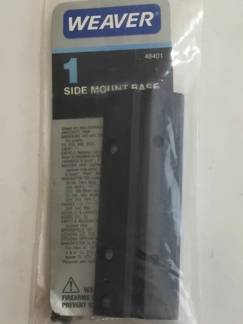 WEAVER SCOPE mount base for Winchester Savage Browning 48400 thru 48429 ...