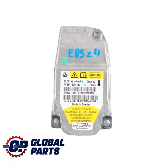 BMW Z4 E85 E86 Airbag ECU Control Unit Module 9118749 £19.99 - PicClick UK