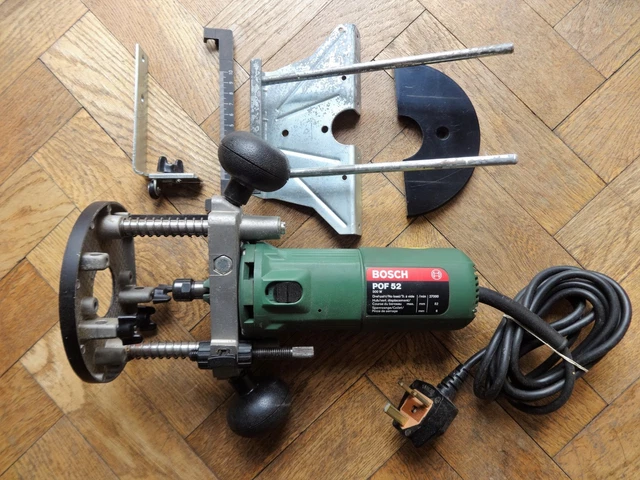 BOSCH POF 52 Plunge Router with attachments £35.00 - PicClick UK