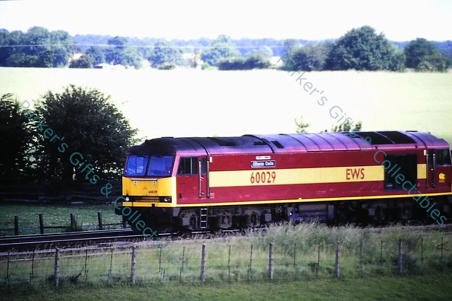 RAILWAY SLIDE TRAIN Slide 35mm EWS Class 60 Diesel Locomotive No. 60029 ...