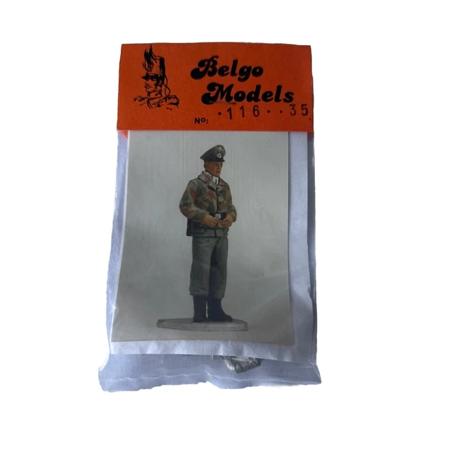 BELGO MODELS 1/35 Scale Metal Figure German Tank Officer 1944 No 116 ...