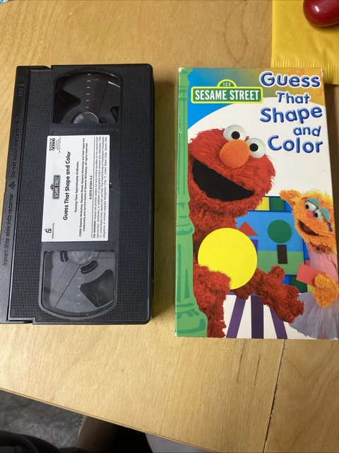 SESAME STREET - Guess That Shape and Color (VHS, 2006) Elmo Educational ...