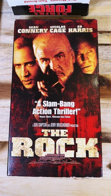 THE ROCK - (VHS) - Sean Connery Nicolas Cage Ed Harris - Hollywood ...
