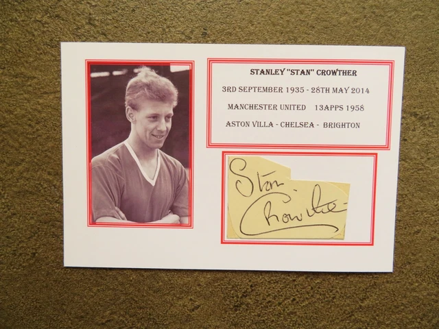 STAN CROWTHER - Manchester United carte signée EUR 4,58 - PicClick FR