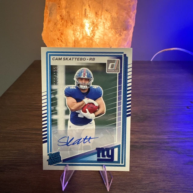 2025 PANINI DONRUSS - Rated Rookie Cam Skattebo #302 Autographs /199 ...