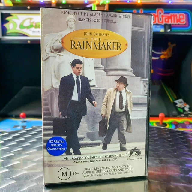 THE RAINMAKER - Francis Ford Coppola - VHS Video Big Box Ex Rental $8. ...