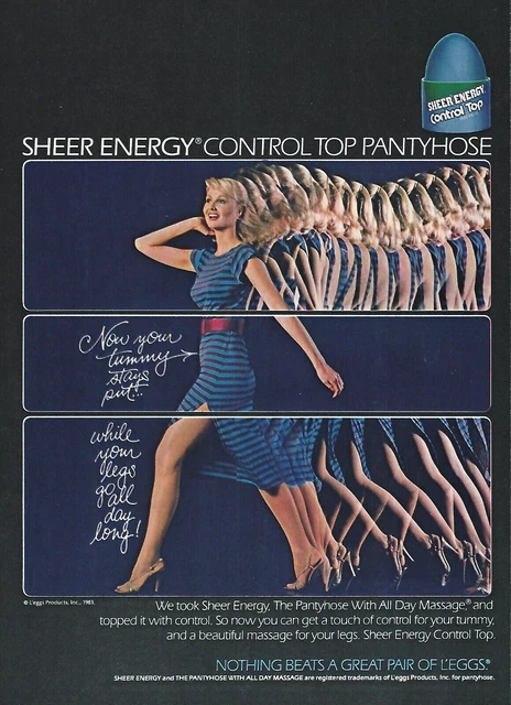 1983 Leggs Pantyhose Sheer Energy Womens Panty Hose Fashion Vintage Print Ad £8 63 Picclick Uk
