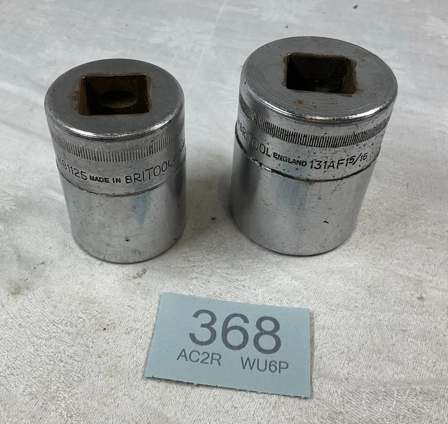 2 BRITOOL SOCKETS 3/4 Drive HB1312 1 5/16 HB1125 1 1/8 AF Auto Tool ...