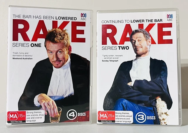 RAKE COMPLETE SEASON One & Two DVD Australian ABC Drama TV Series 1 2 ...