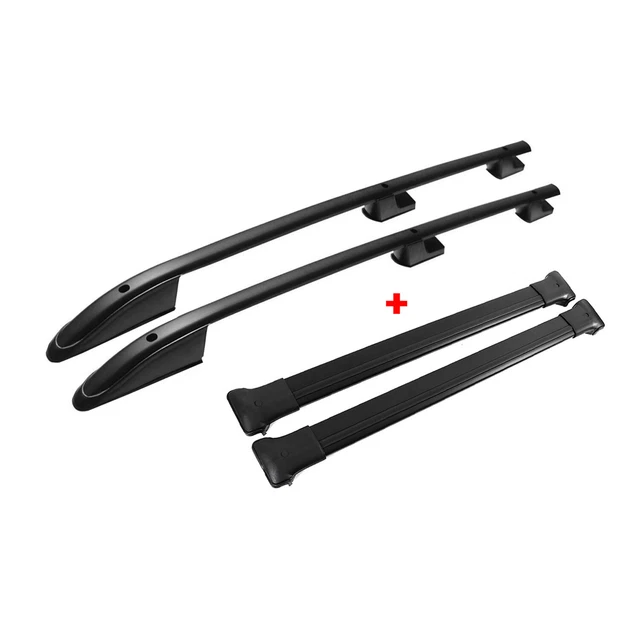 DACHRELING + DACHTRÄGER SET für Dacia Dokker 2012-2021 Aluminium Schwarz 4tlg EUR 229,99 ...