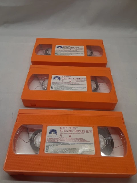 NICKELODEON RUGRATS AND Blue's Clues Orange vhs Tape Lot EUR 12,80 ...