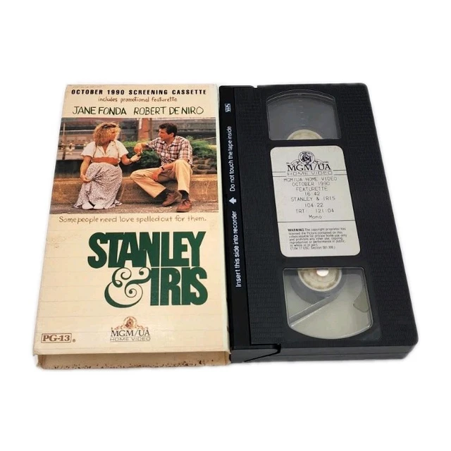 STANLEY & IRIS (1990) VHS Robert De Niro Jane Fonda Drama Romance ...