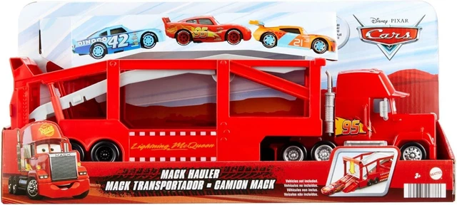 DISNEY · PIXAR Cars Camion transporteur Mack de 33 cm avec rampe et remorque pou EUR 34,90 ...