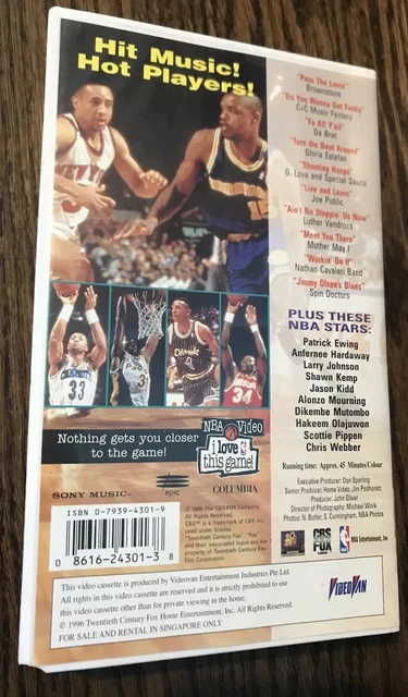 NBA JAM MUSIC videos vhs cbs/fox 1996 Ewing Pippen (SINGAPORE) PAL ...