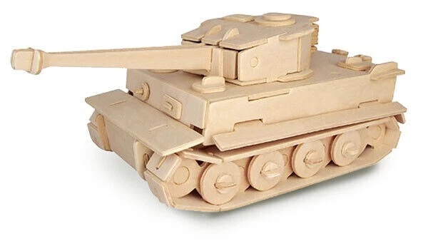 QUAY TIGER MK1 Tank Woodcraft Construction Kit 3D Wooden Model Puzzle ...