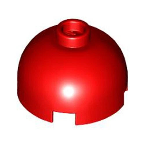 LEGO BRIQUES PIÈCES 10x Brillant Rouge 2x2 Rond Dôme Clou Axe Trou ...