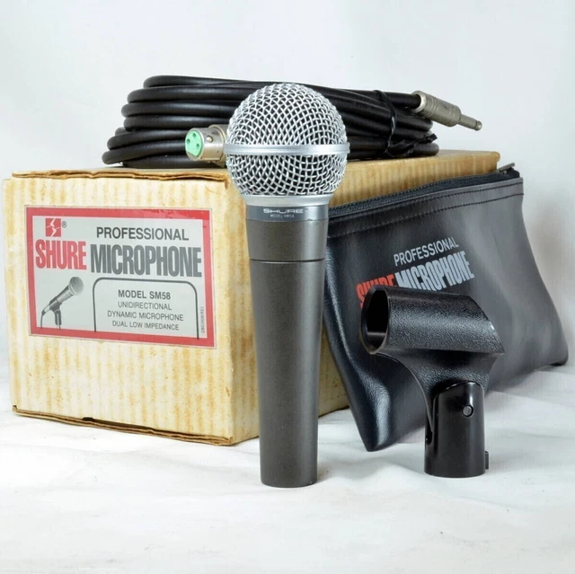 SHURE SM58 VINTAGE 1970s Dynamic Microphone USA Made Used OVP EUR 1.132 ...
